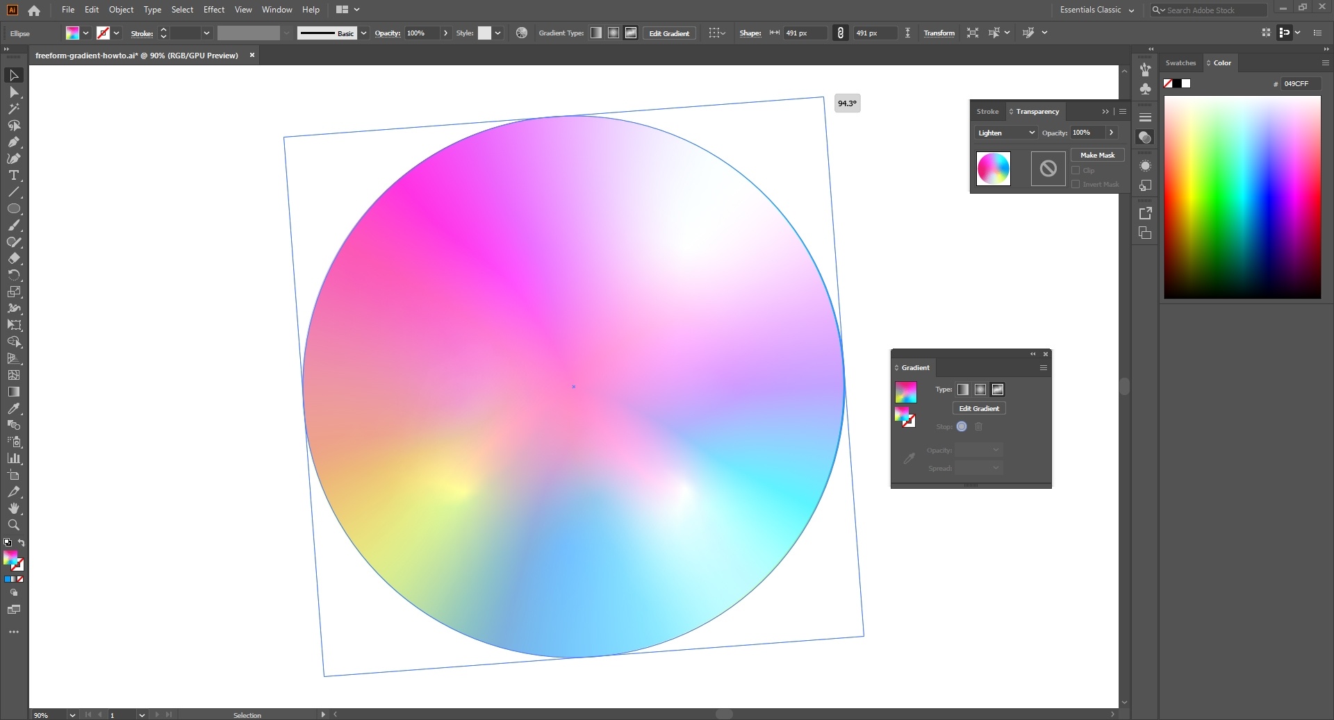 Using Illustrator's Freeform Gradient Tool in 6 Steps