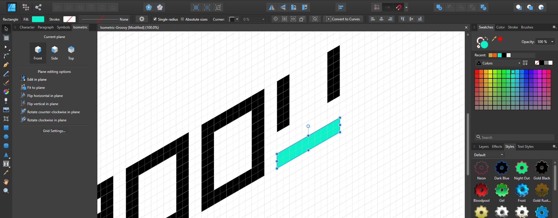 Create Isometric Text in Affinity Designer: Tutorial