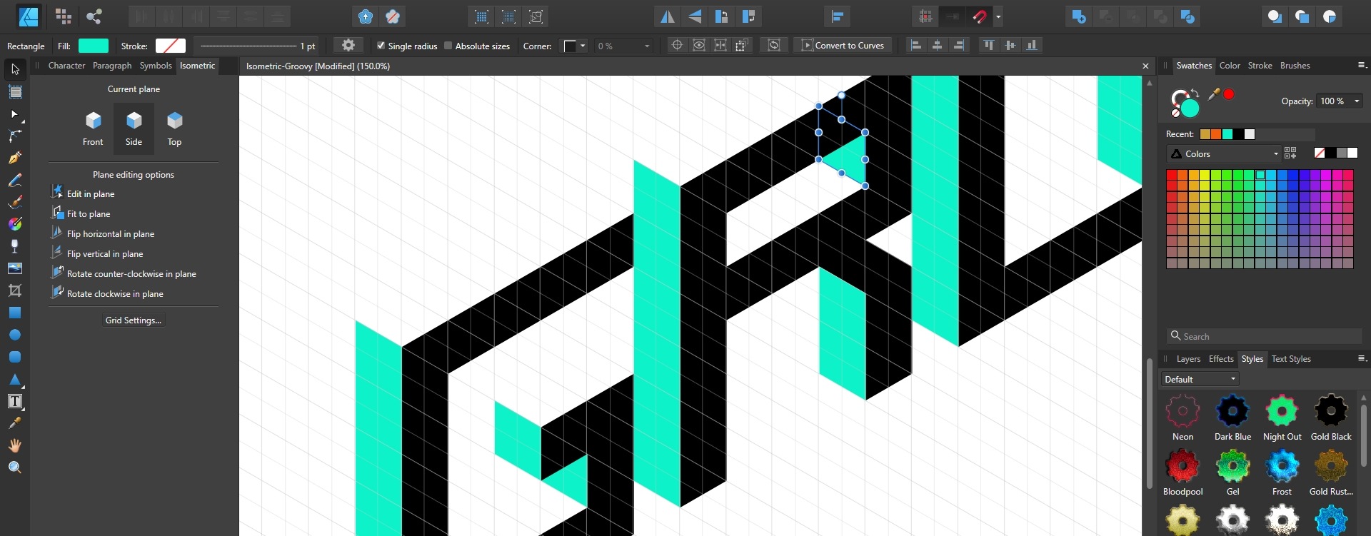 Create Isometric Text in Affinity Designer: Tutorial